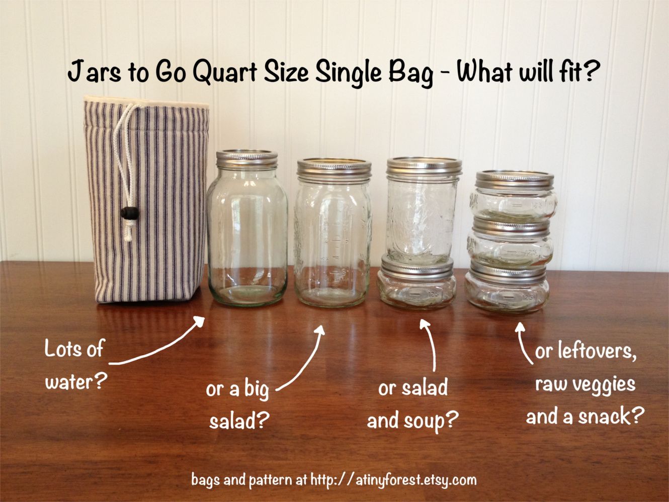 What can you put in a quart size jar?