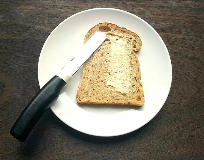 What can you spread on bread instead of butter?