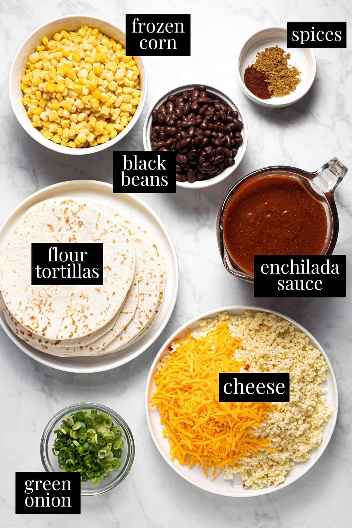 What can you substitute for black beans in enchiladas?