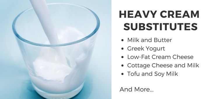 What can you substitute for heavy cream to be healthier?