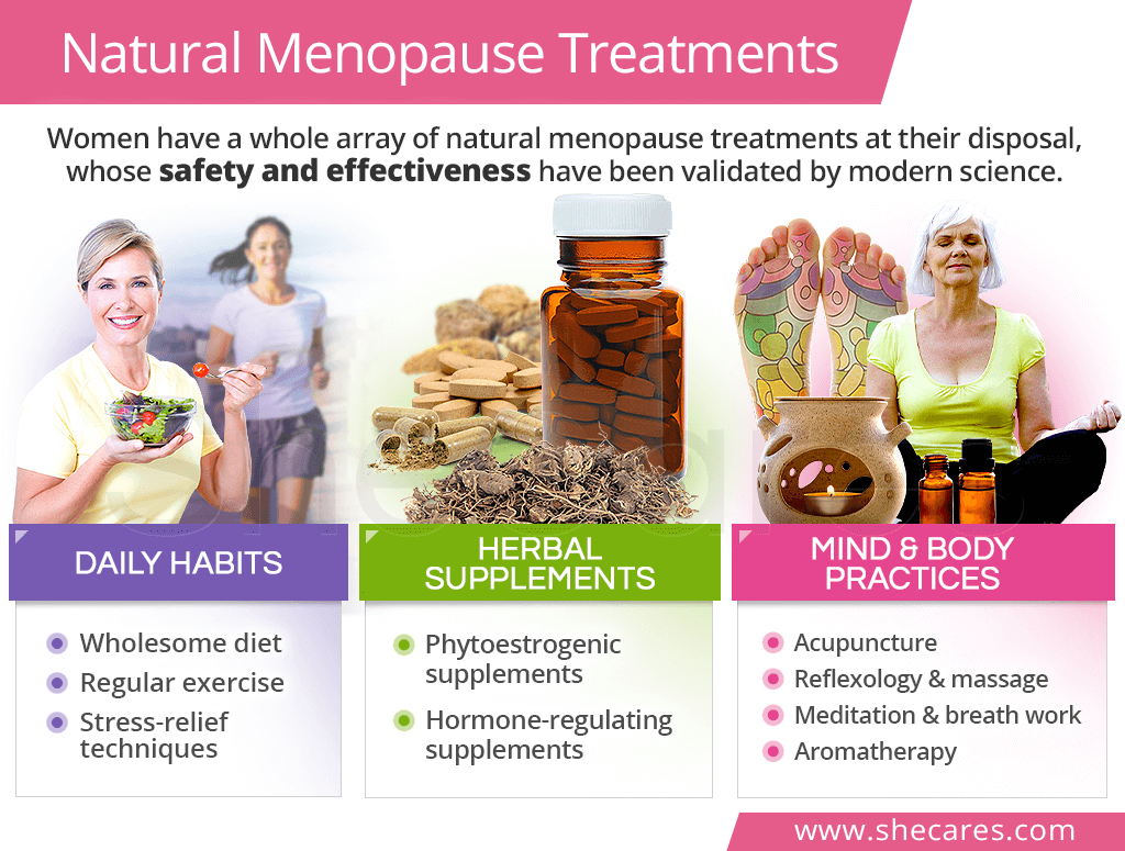 What can you take to ease menopausal symptoms?