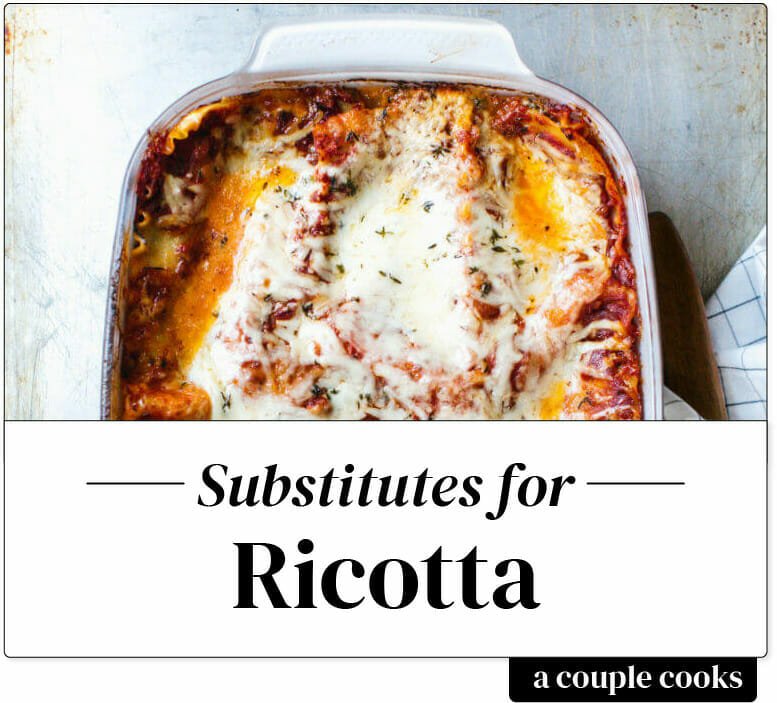 What can you use instead of ricotta cheese?