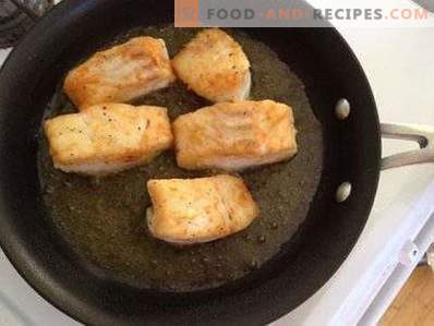 What causes fish to fall apart when frying?