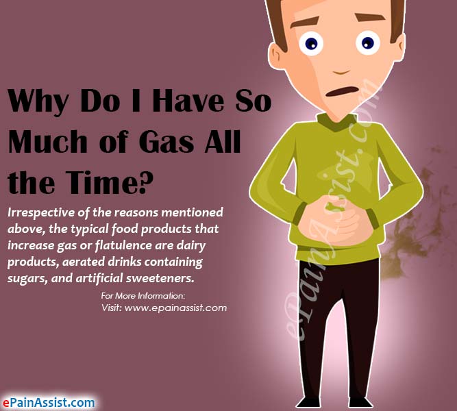 What causes having gas all the time?