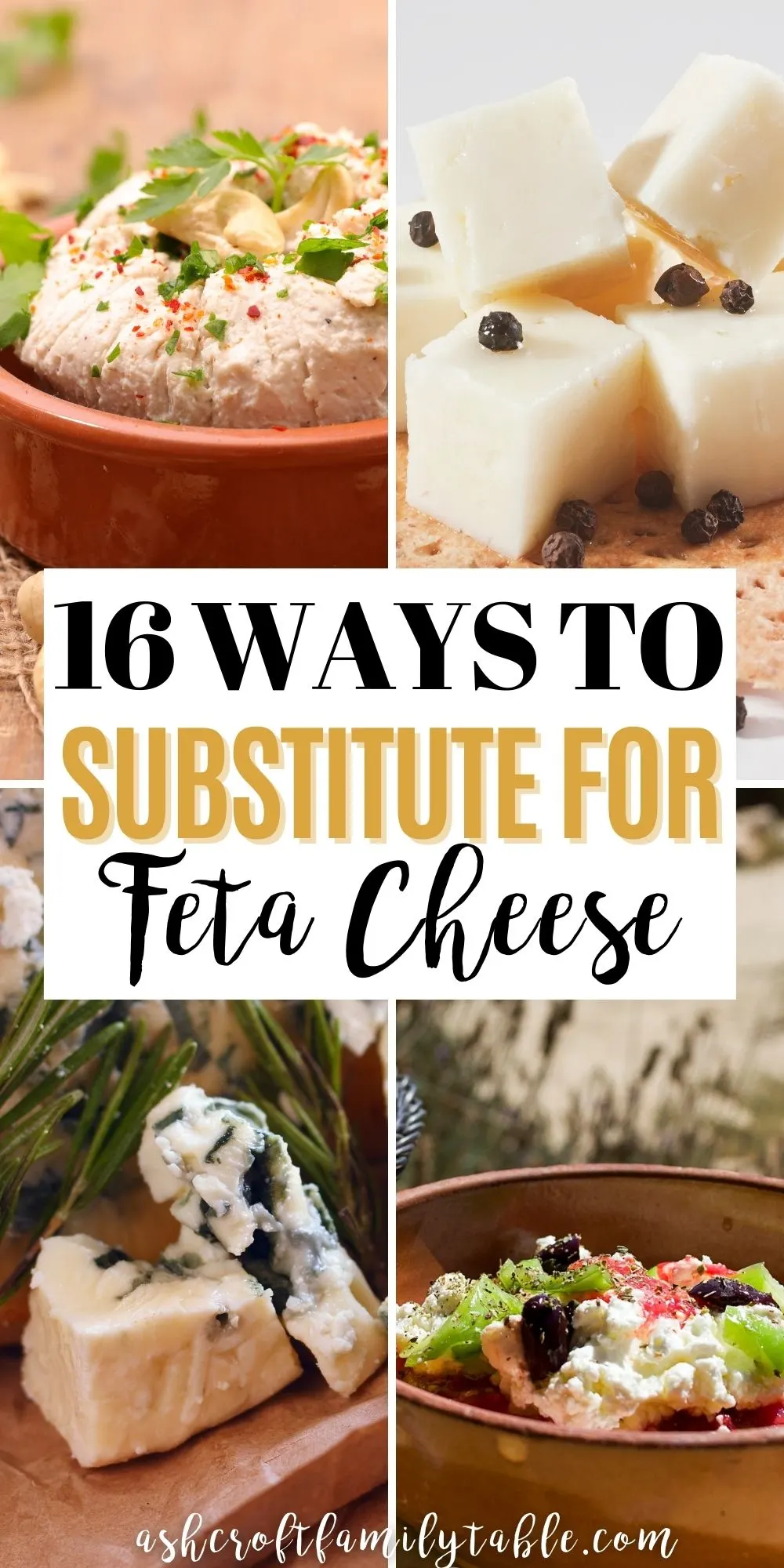 What cheese can be substituted for feta?
