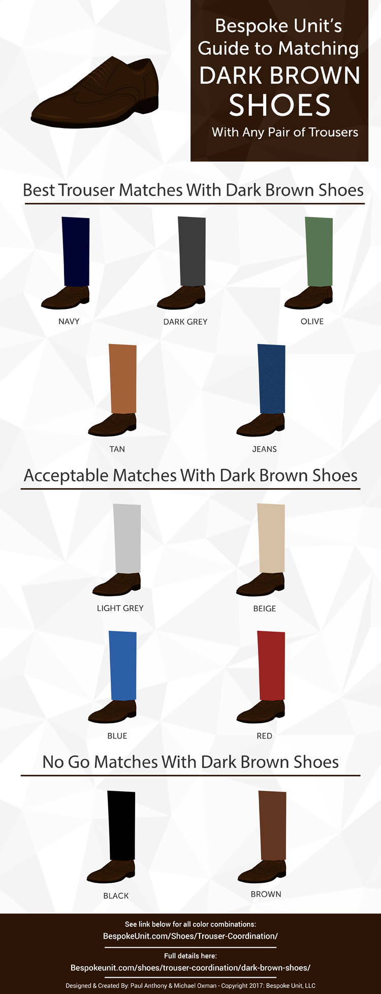 What color pants do brown shoes go with?