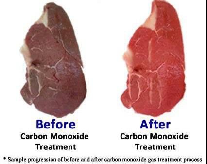 What color should defrosted beef be?