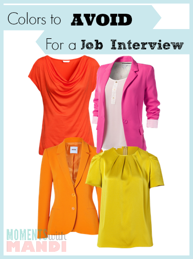 What color should you not wear to an interview?