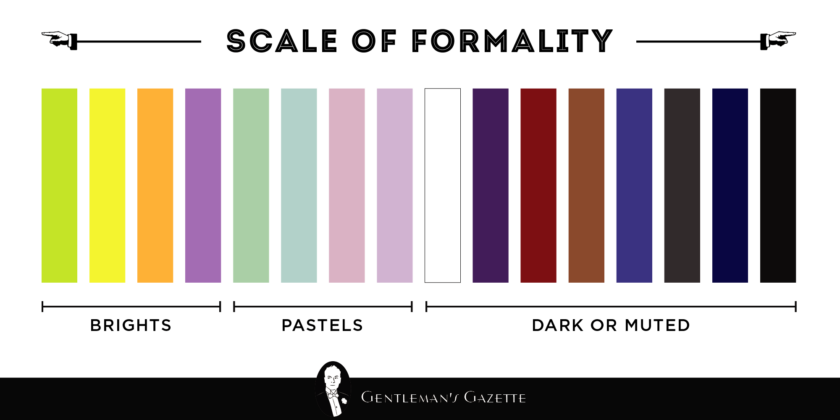 What colors are considered formal wear?