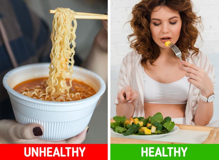 What could happen to your body after eating instant noodles?