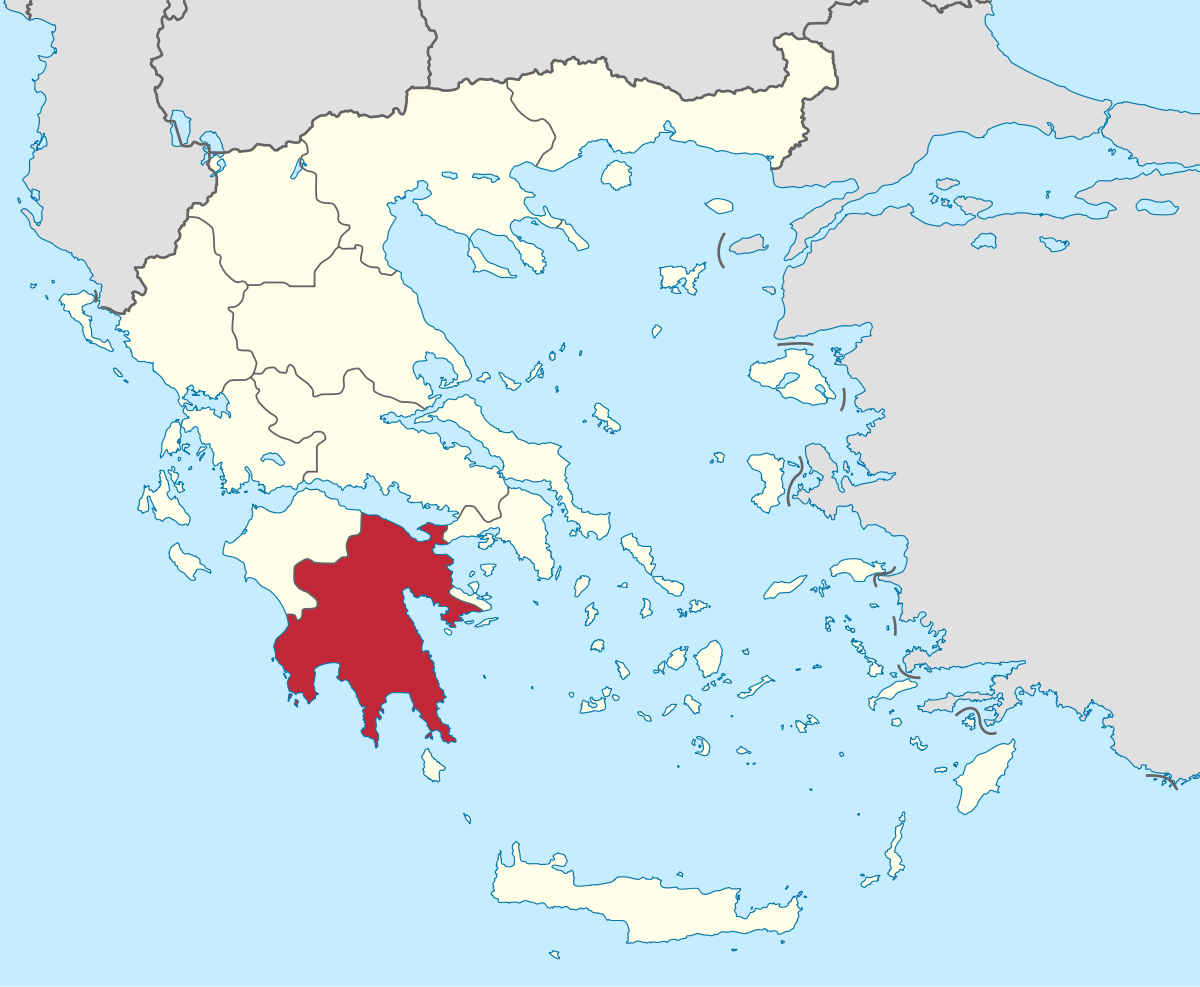 What countries are in the Peloponnese peninsula?