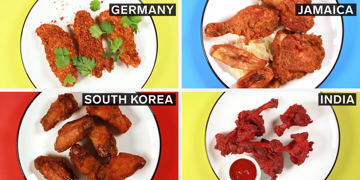 What country is known for fried chicken?