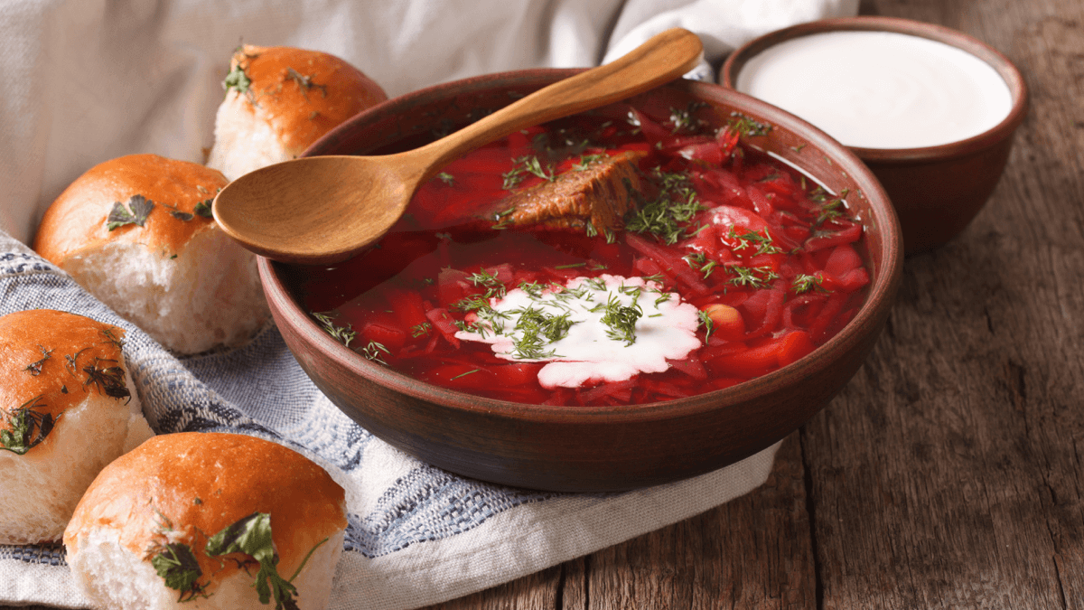 What culture makes borscht?