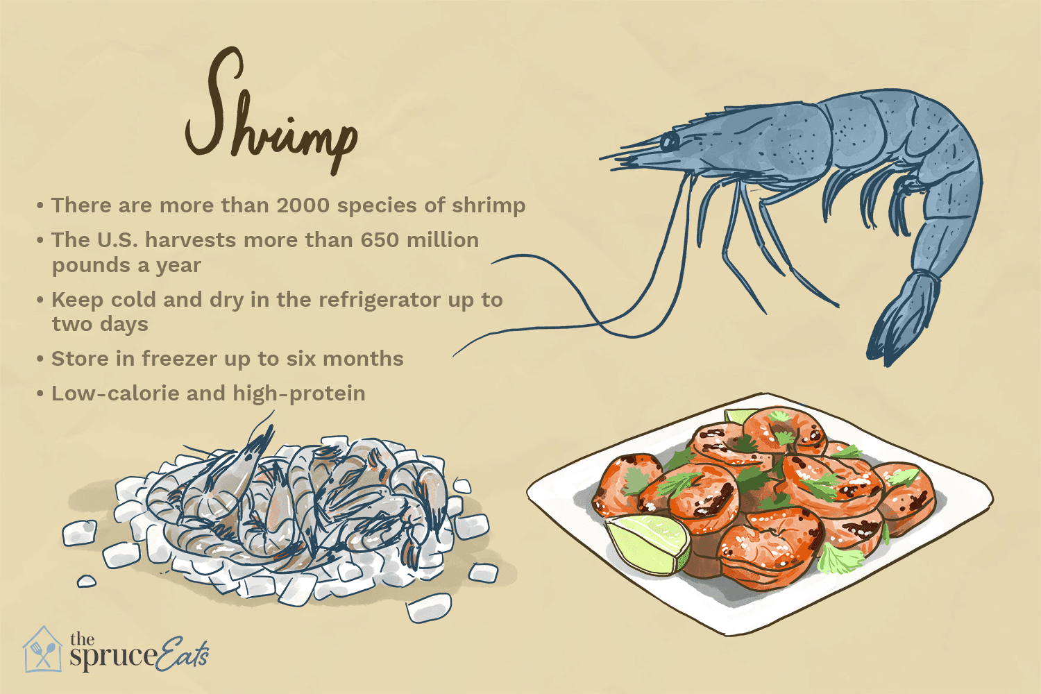 What culture started eating shrimp?