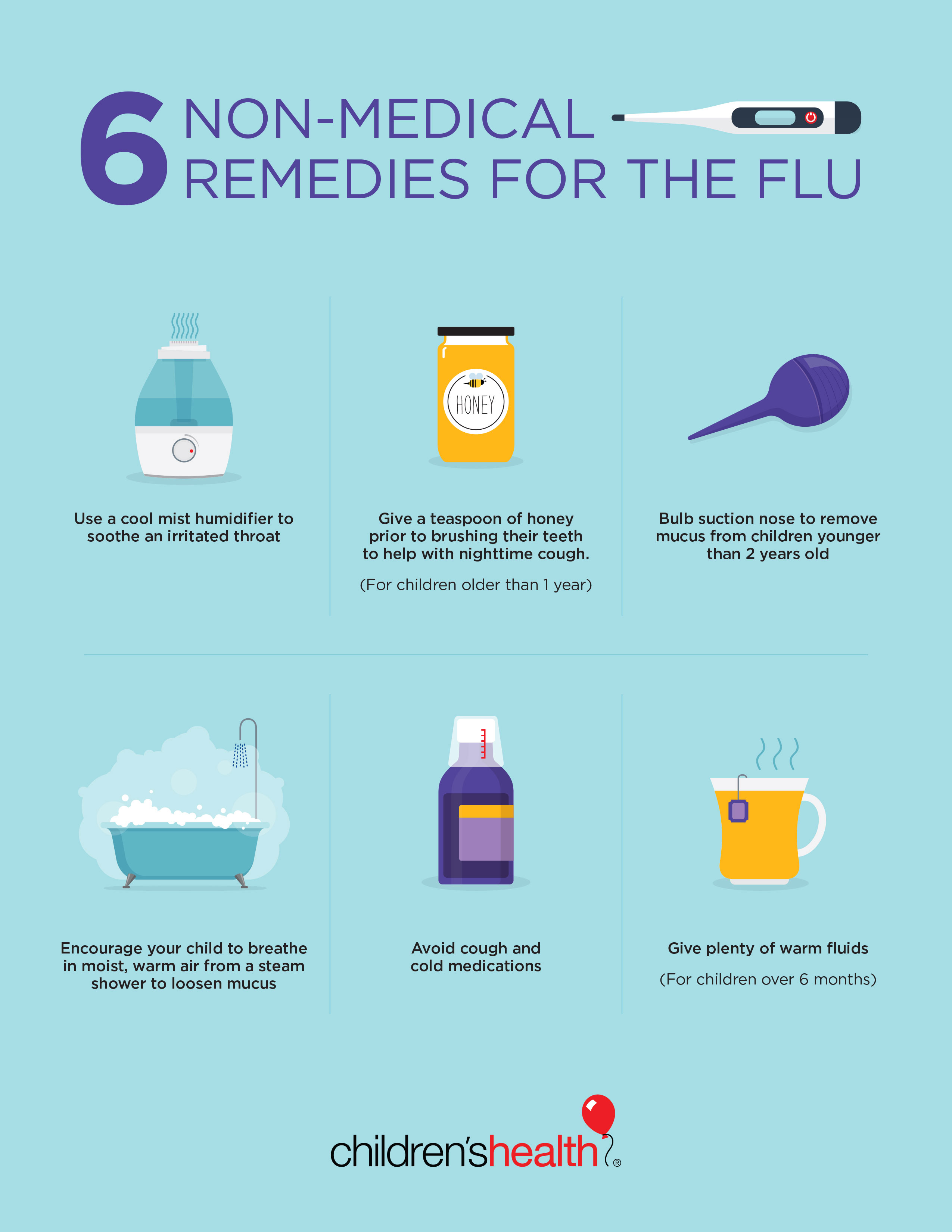 What cures a flu quickly?