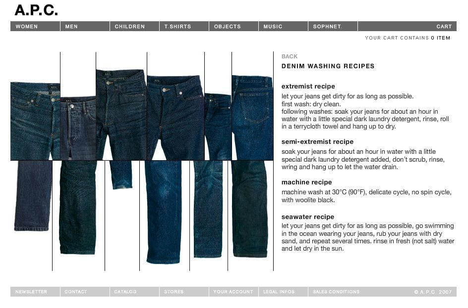 What cycle should jeans be washed in?