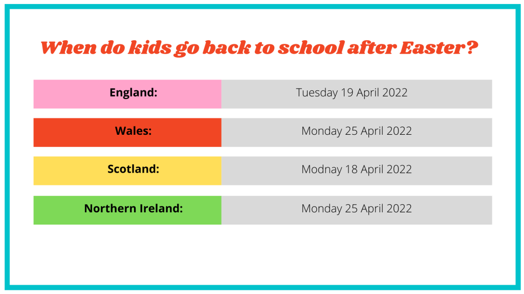 What date does school start in England?