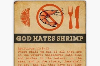 What did God say about eating seafood?