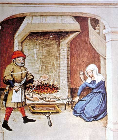 What did medieval cooks eat?