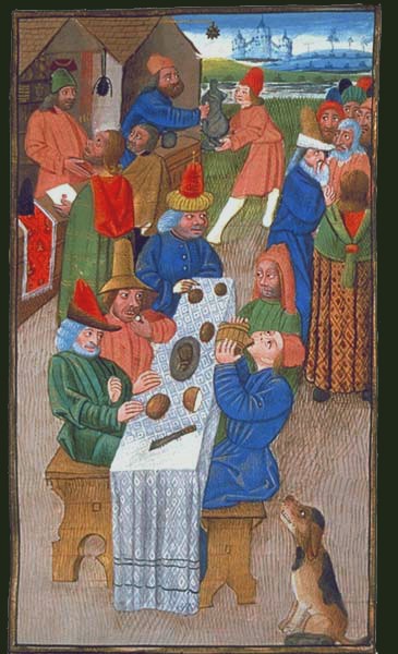 What did peasants eat and drink in the Middle Ages?