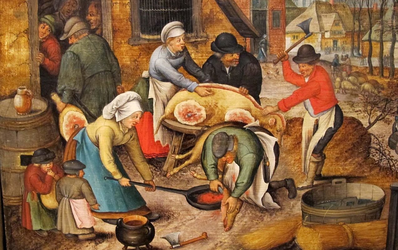 What did peasants use to cook their food?