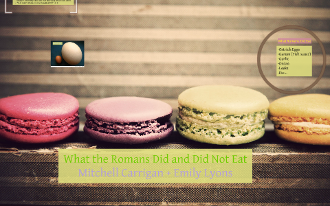 What did the Romans not eat?