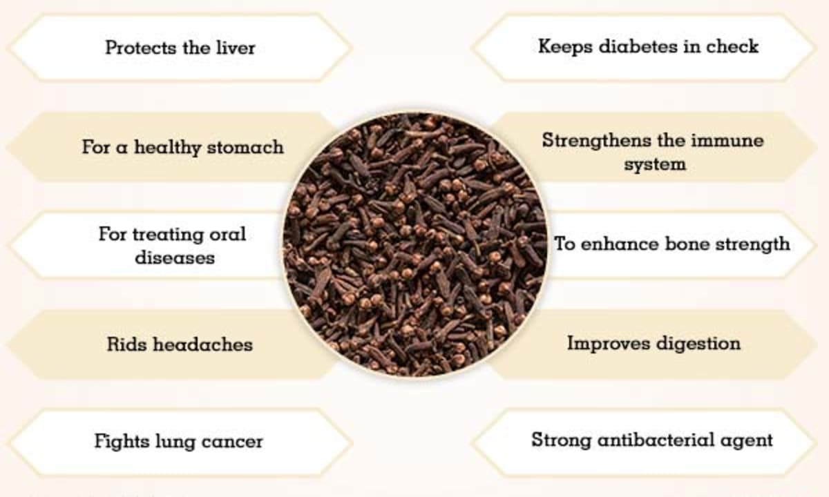 What diseases can cloves cure?