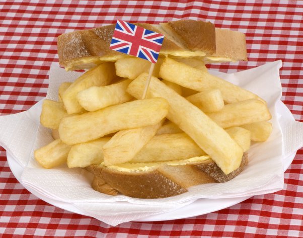 What do British people dip their French fries in?