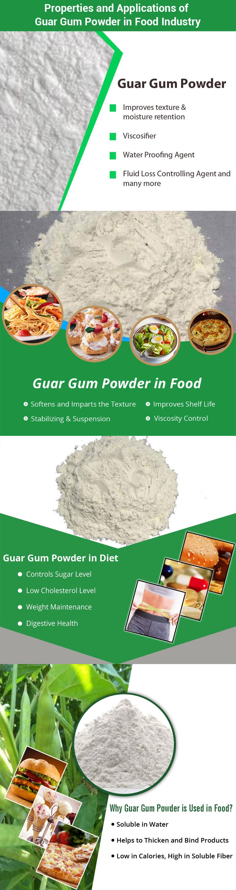 What do guar gum do to our foods?