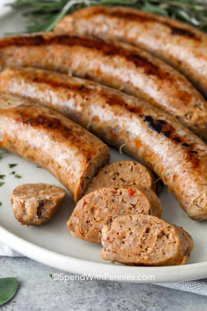 What do Italian sausages need to be cooked to?