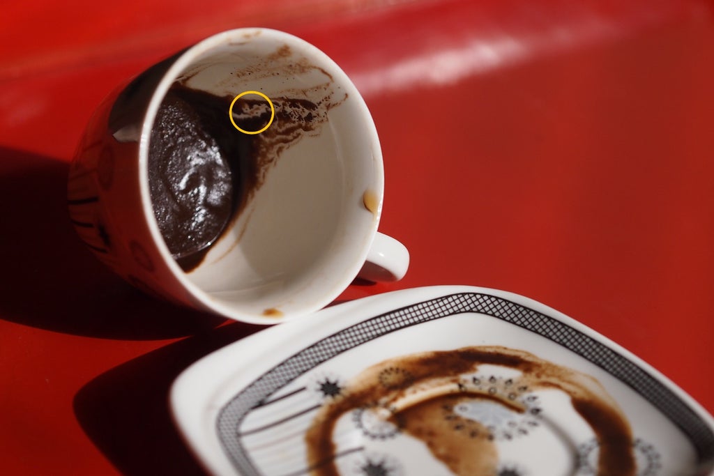 What do numbers mean in coffee reading?