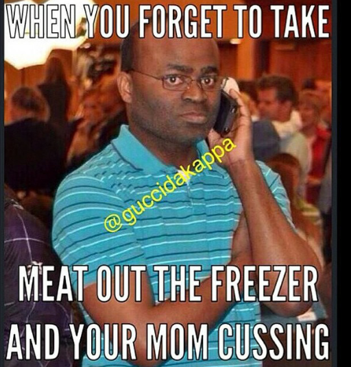 What do you do if you forget to take meat out of the freezer?