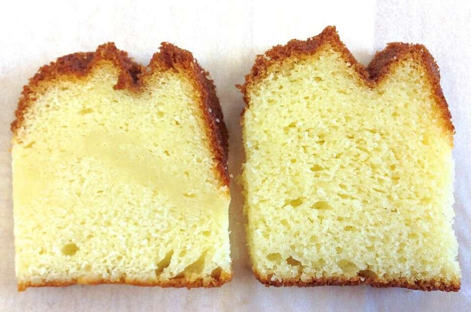 What do you do if your cake is not baked in the middle?