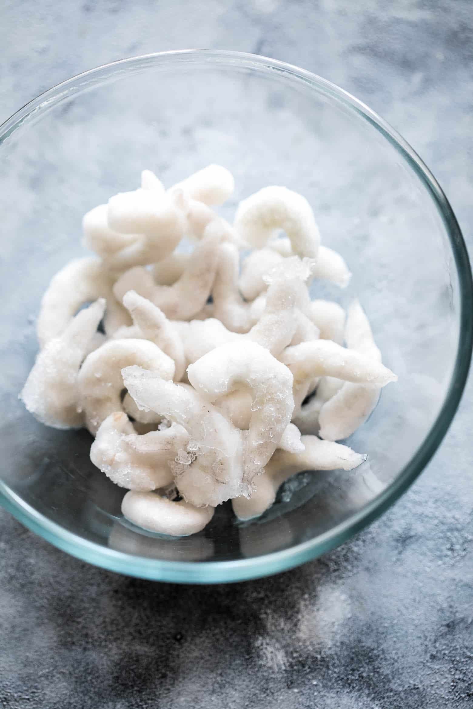 What do you do with frozen peeled prawns?