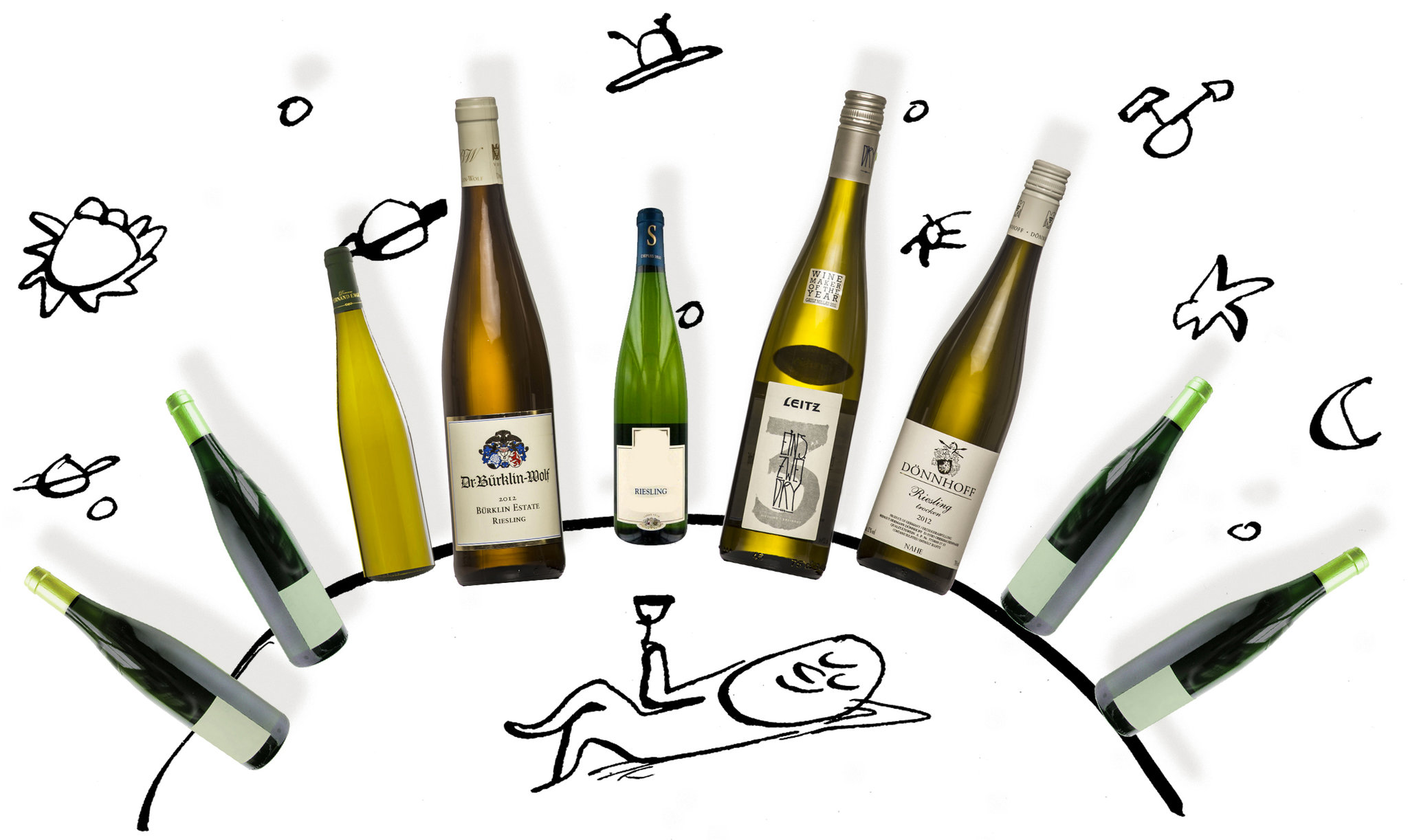 What do you drink with dry Riesling?