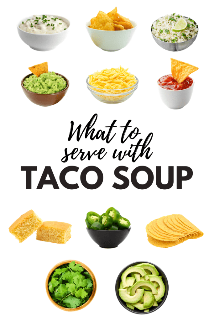 What do you eat with taco soup?