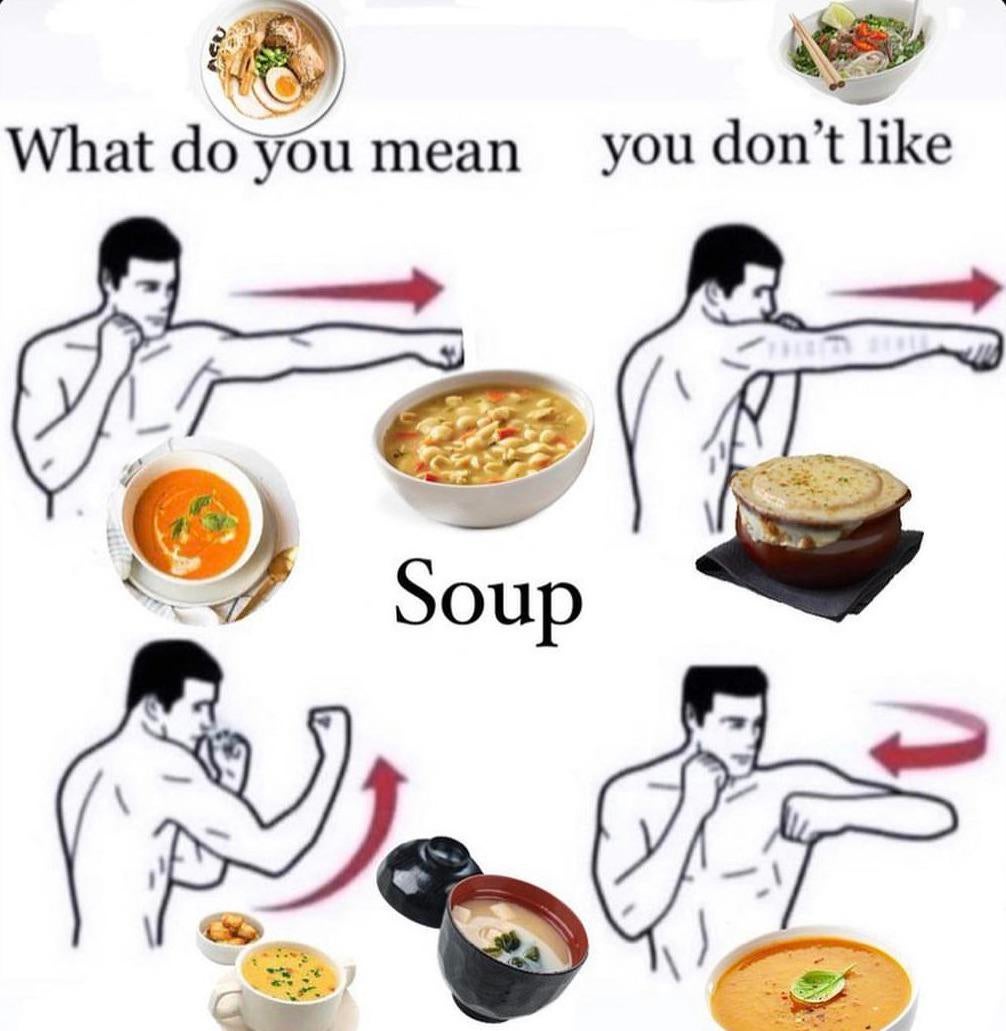 What do you mean by soup?