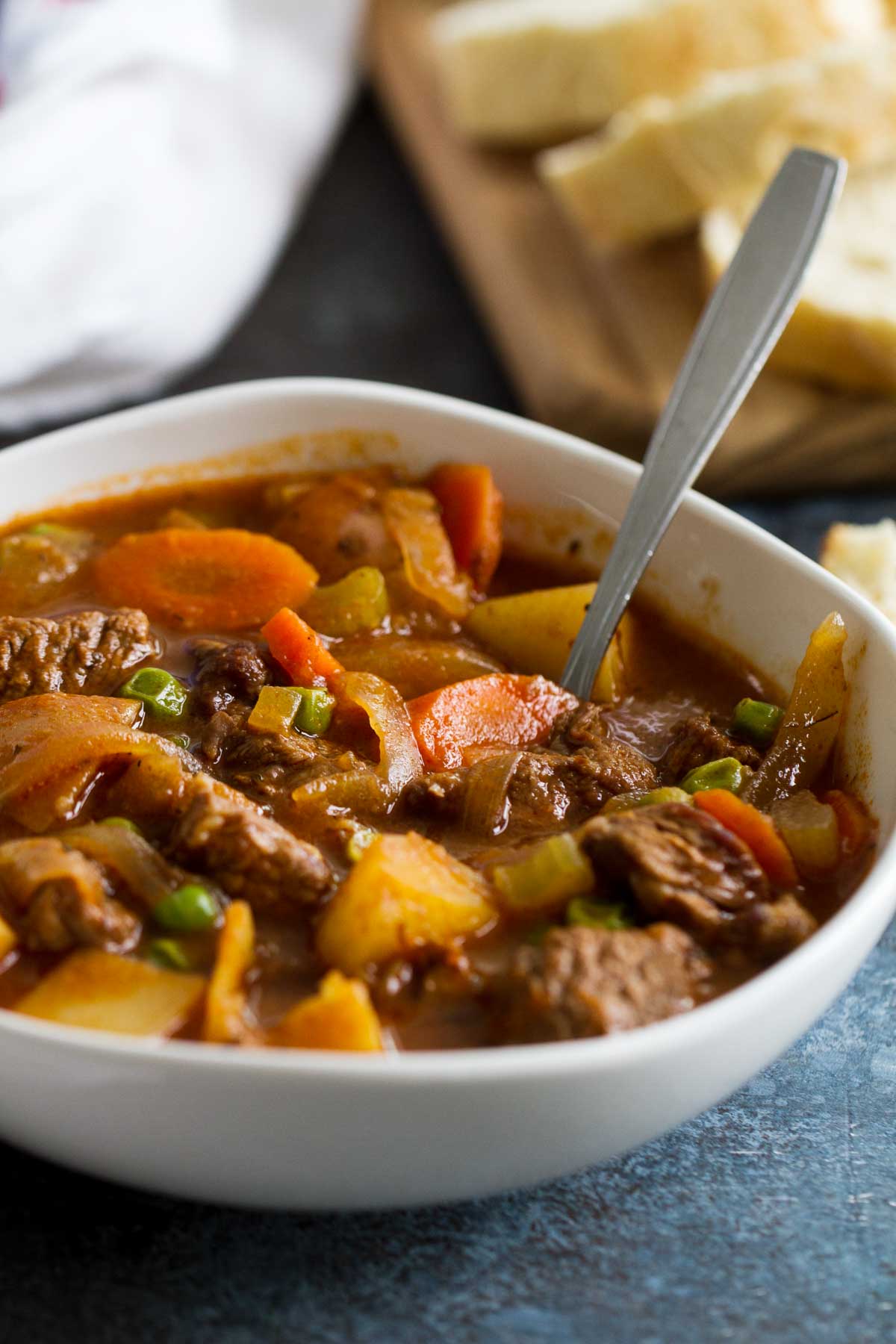 What do you put in a beef stew for dinner?