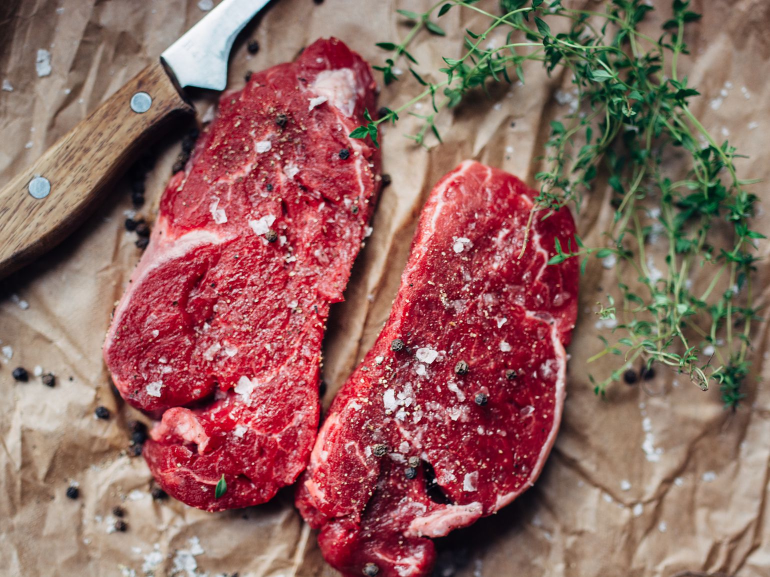 What do you put on steak before grilling?