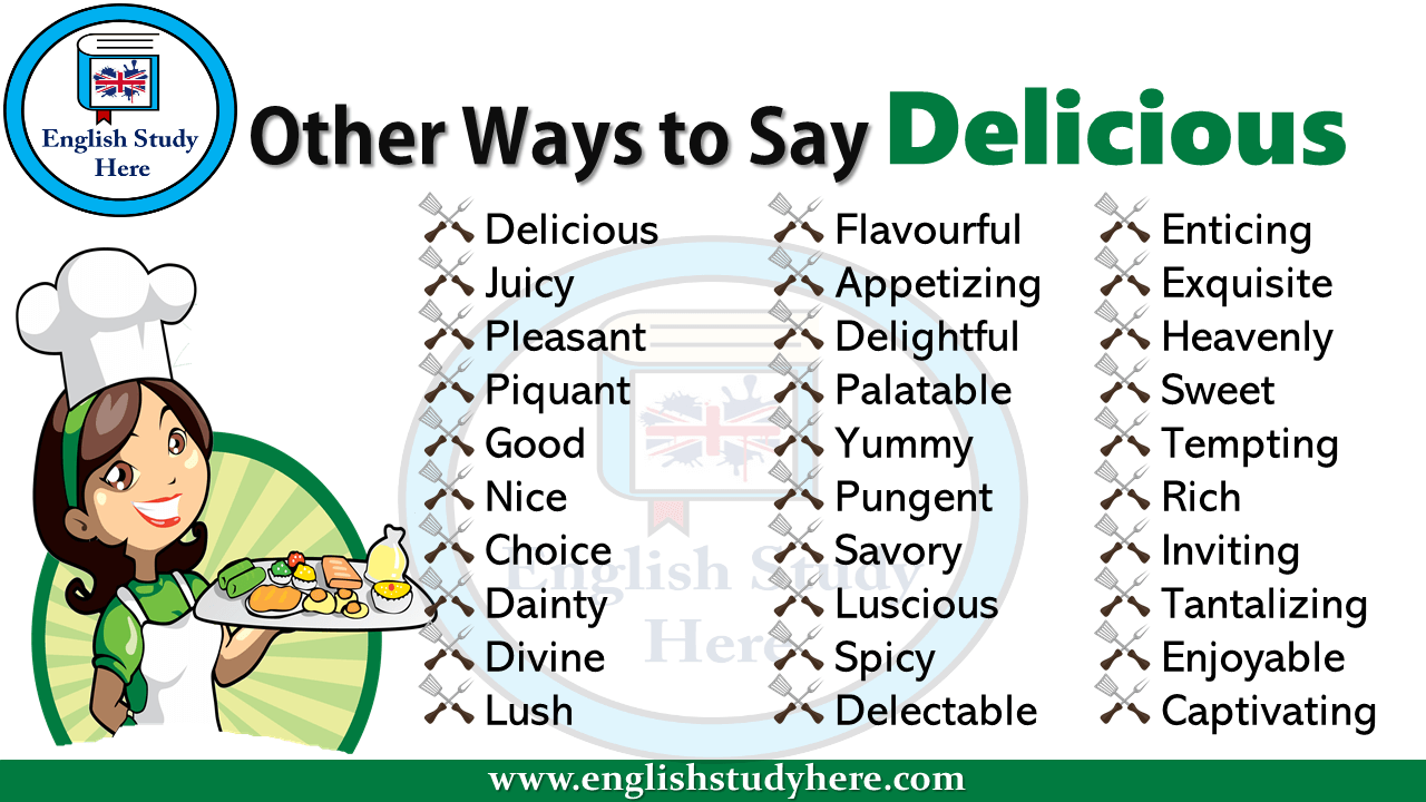What do you say when something is delicious?