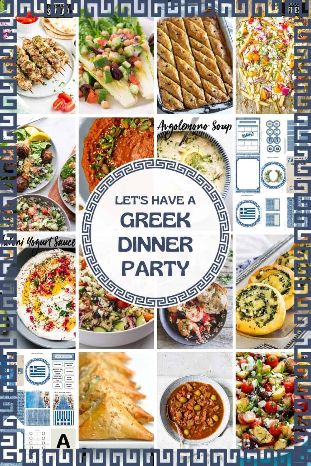 What do you serve at a Greek party?