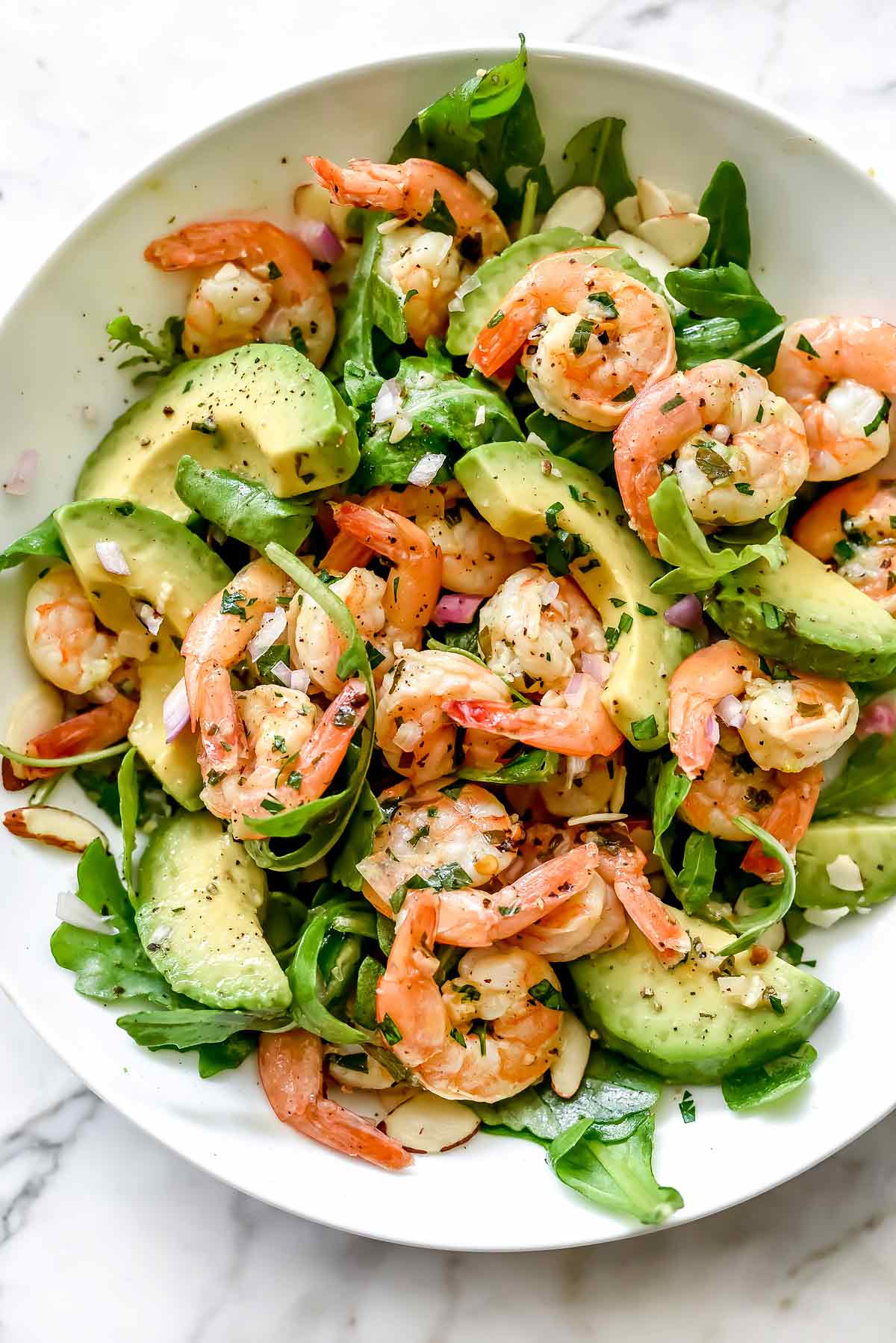 What do you serve shrimp salad with?