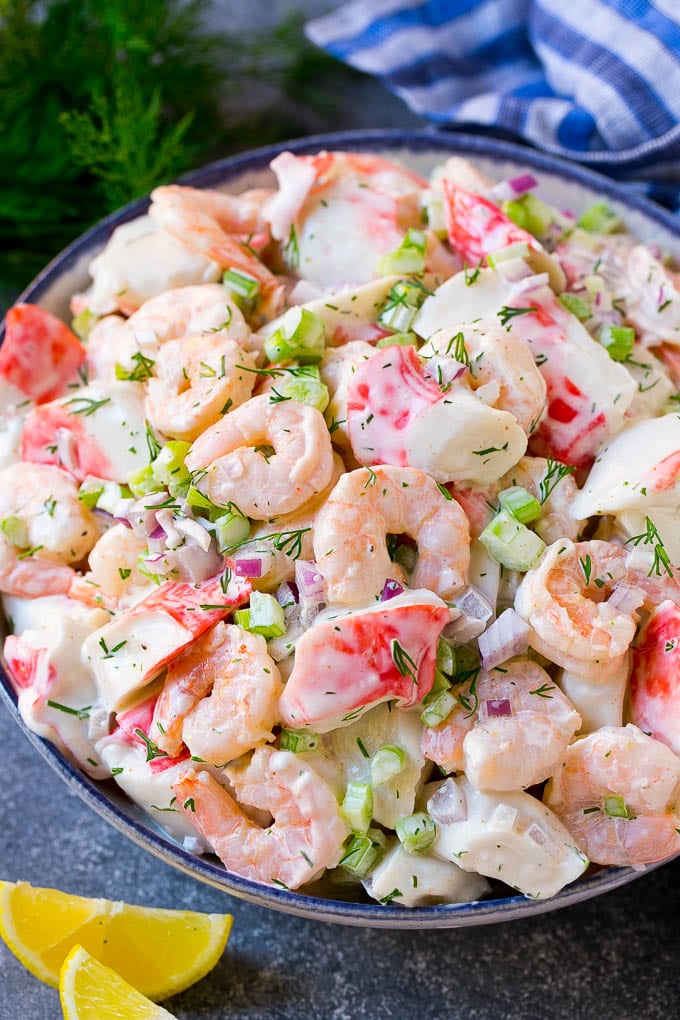 What do you serve with a seafood salad?