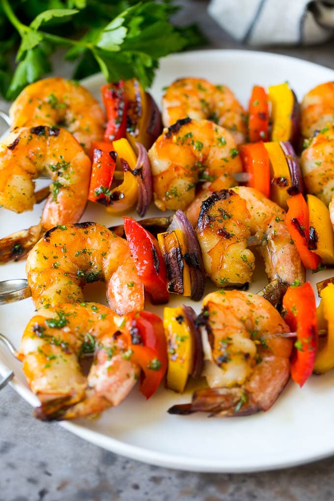 What do you serve with shrimp kabobs?