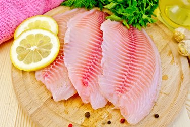 What do you soak tilapia in before cooking?