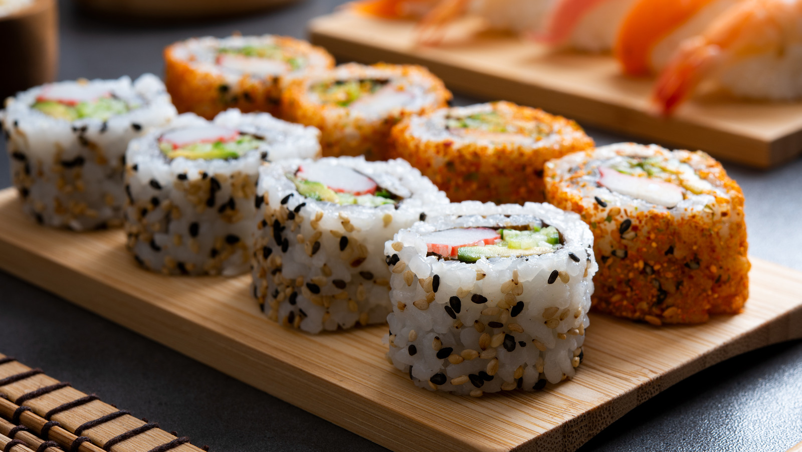 What do you top sushi with?