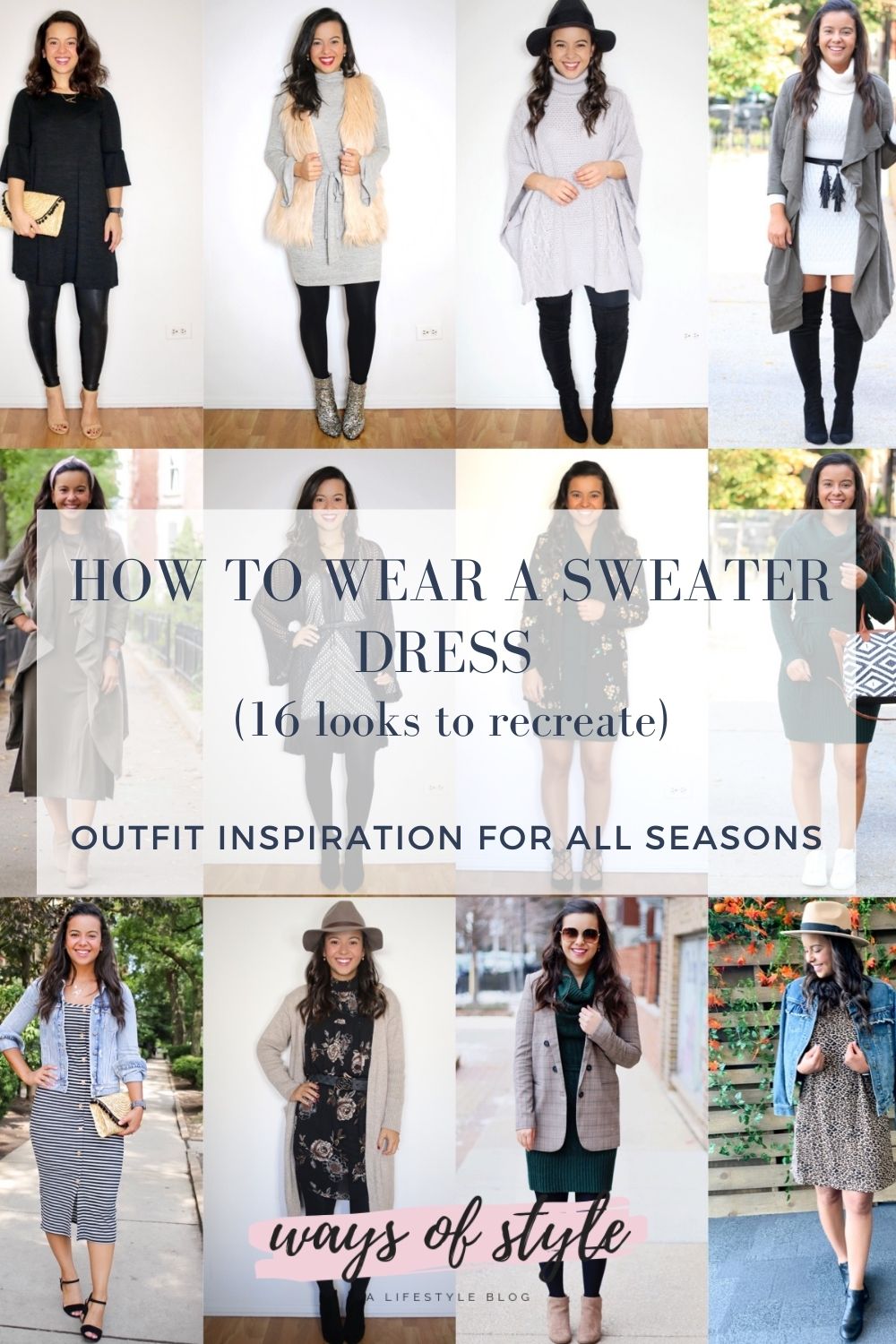 What do you wear underneath a sweater dress?