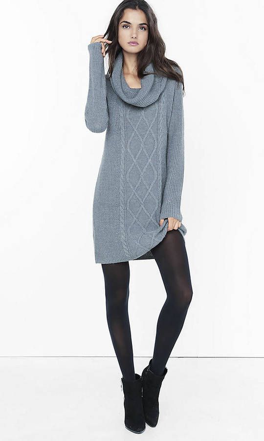 What do you wear with a grey knit sweater?