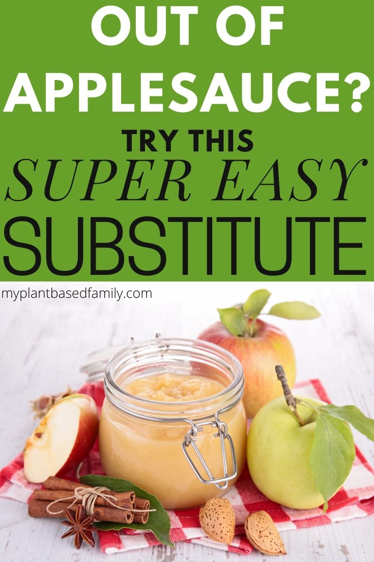 What does applesauce replace in baking?