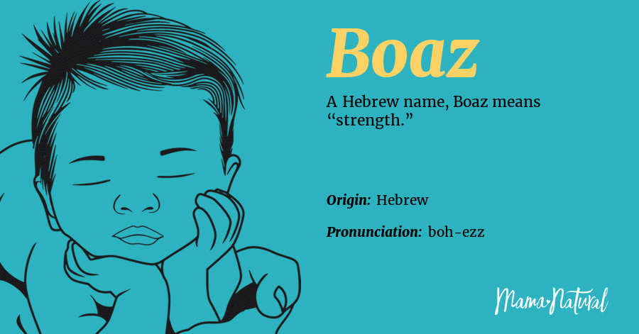 What does Boaz mean in Hebrew?